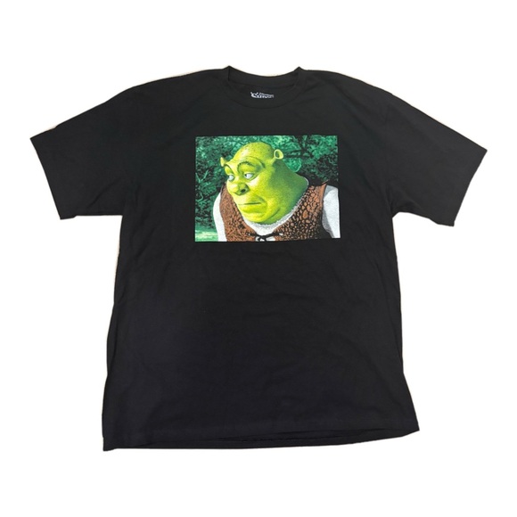 Dreamworks | Shirts | Dreamworks Black Shrek Graphic Tee | Poshmark
